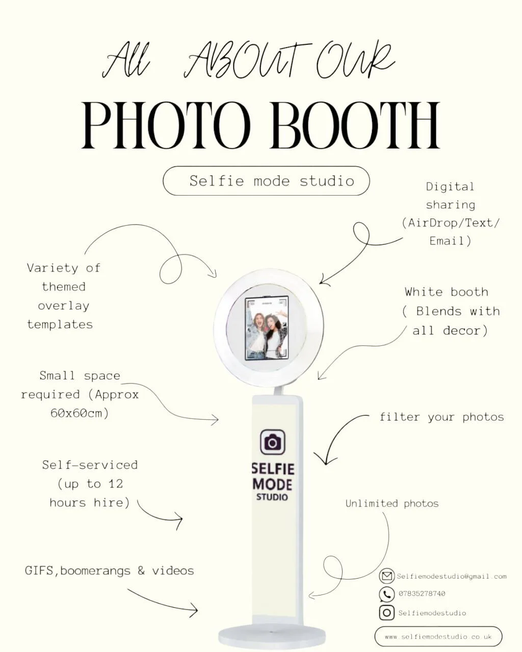 Selfie Mode Studio | Photo Booth Hire Derby | Weddings, Parties & Events